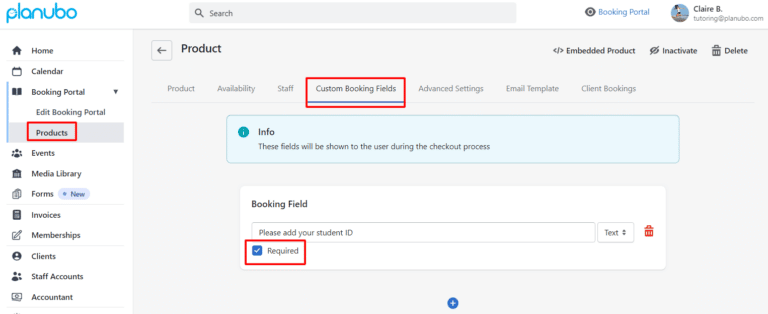 How to Set Up Mandatory Booking Checkboxes and Text Fields